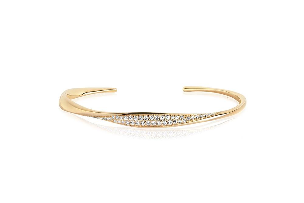 Sif Jakobs CETARA åben bangle, forgyldt sølv og zirkoner - Sif Jakobs ... Sif Jakobs CETARA åben bangle, forgyldt sølv og zirkoner - Sif Jakobs ...